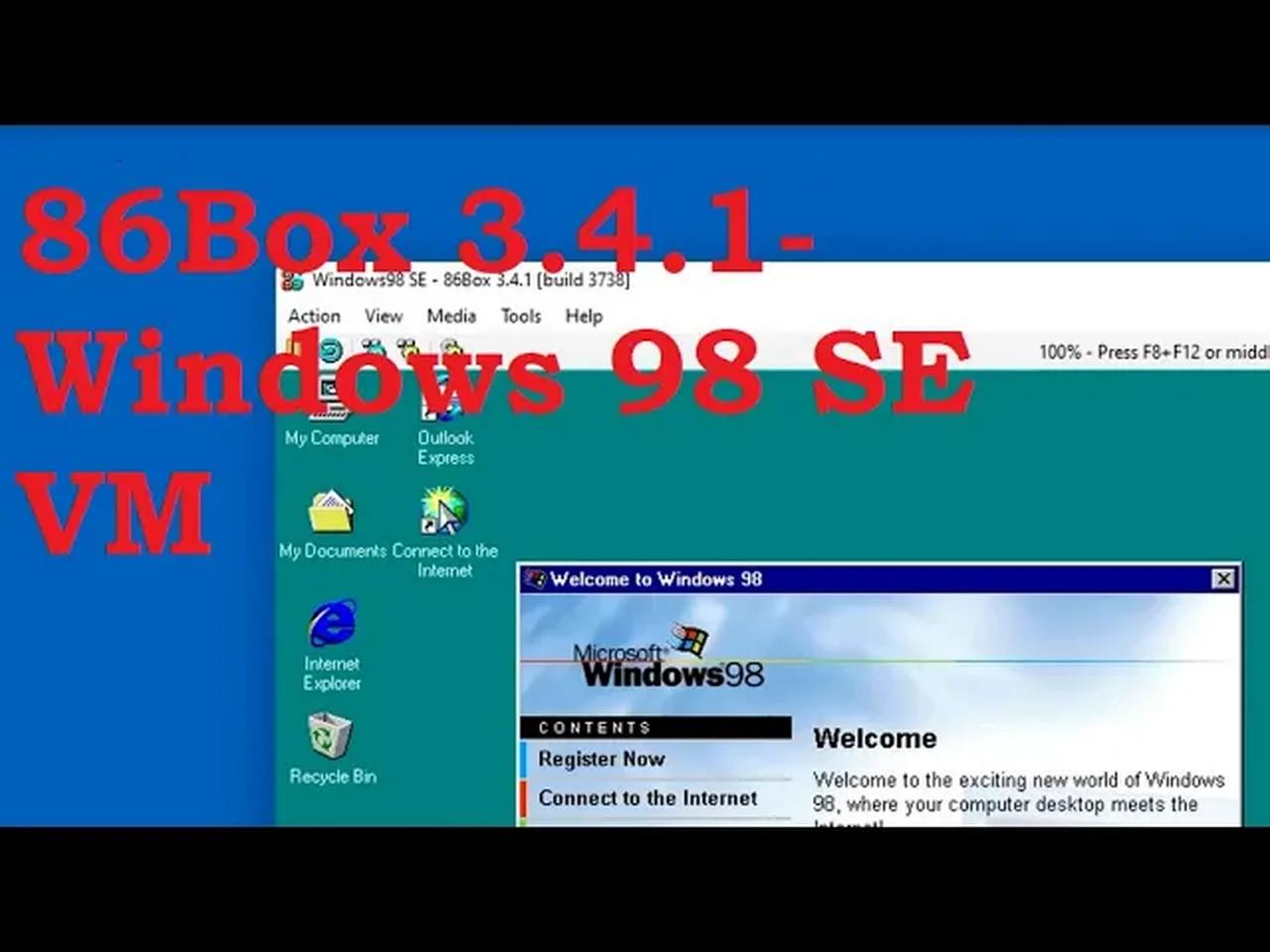 86Box - Windows 98 SE VM setup and installation