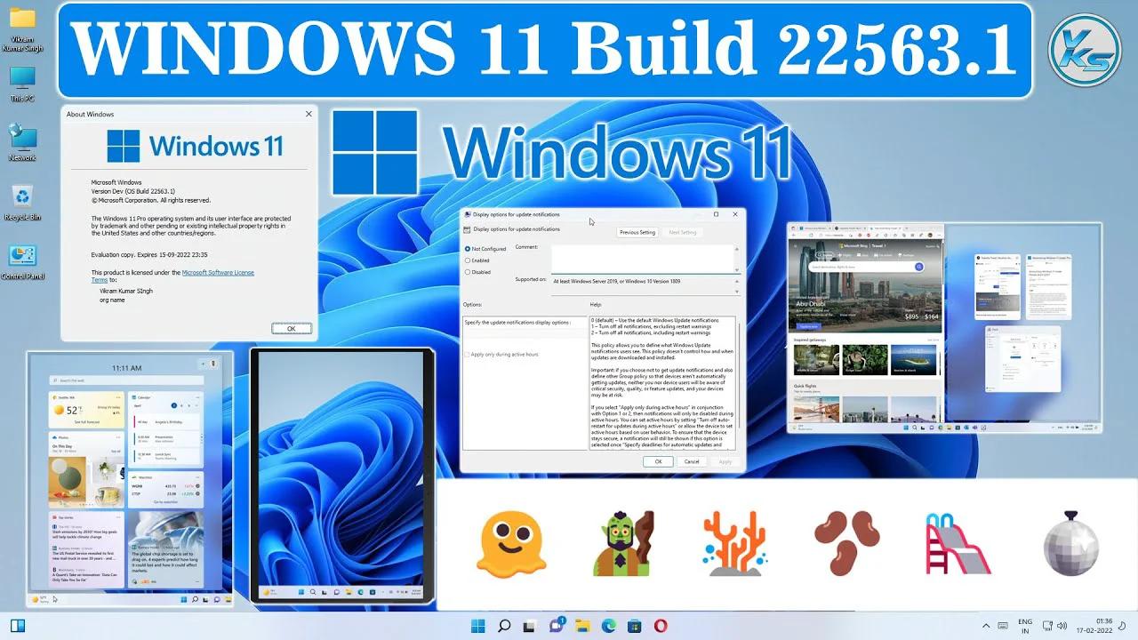 Windows 11 Build 22563 : Improved File Explorer, Widgets Changes, New ...