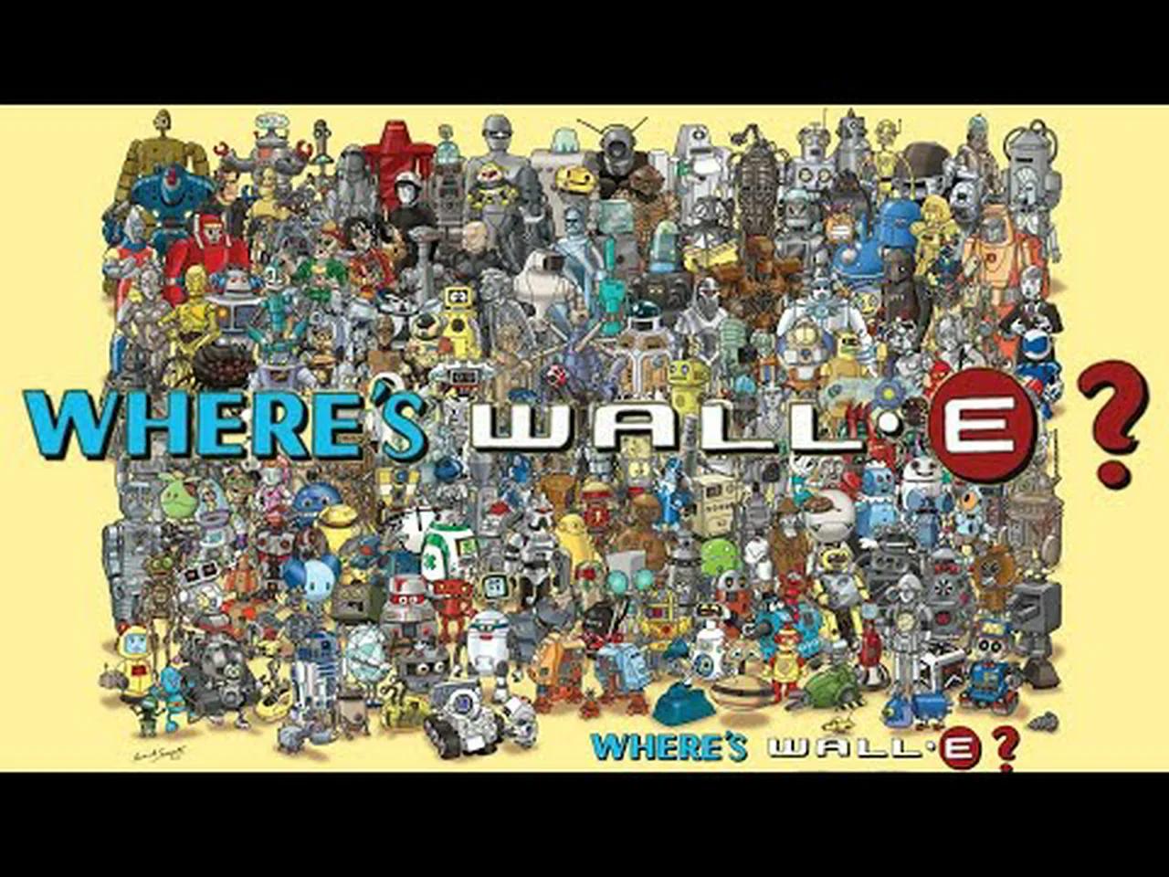 Where's WALL-E? - Lots of Robots - Where's Wally poster version by ...