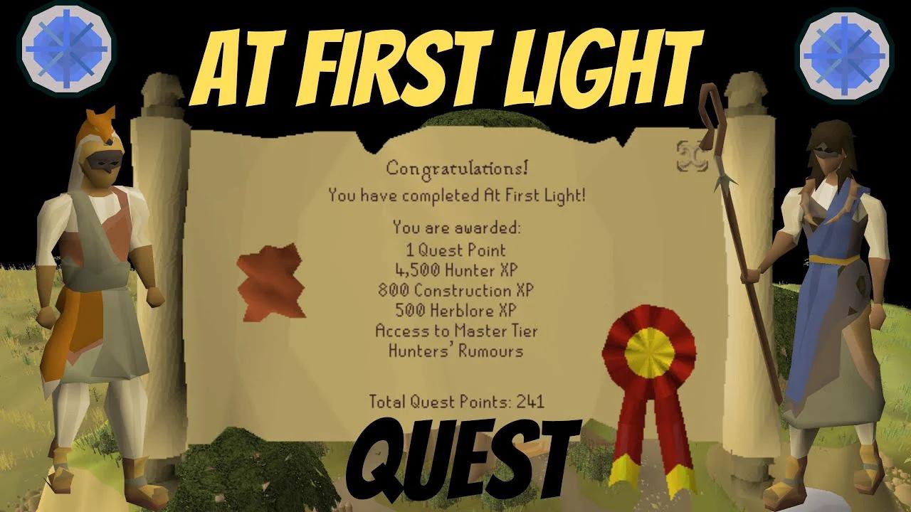 OSRS AT FIRST LIGHT QUEST EN ESPAÑOL OLD SCHOOL RUNESCAPE