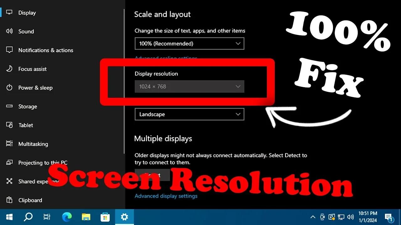 How to Fix Screen Resolution Problem Windows 10 | Simple Method