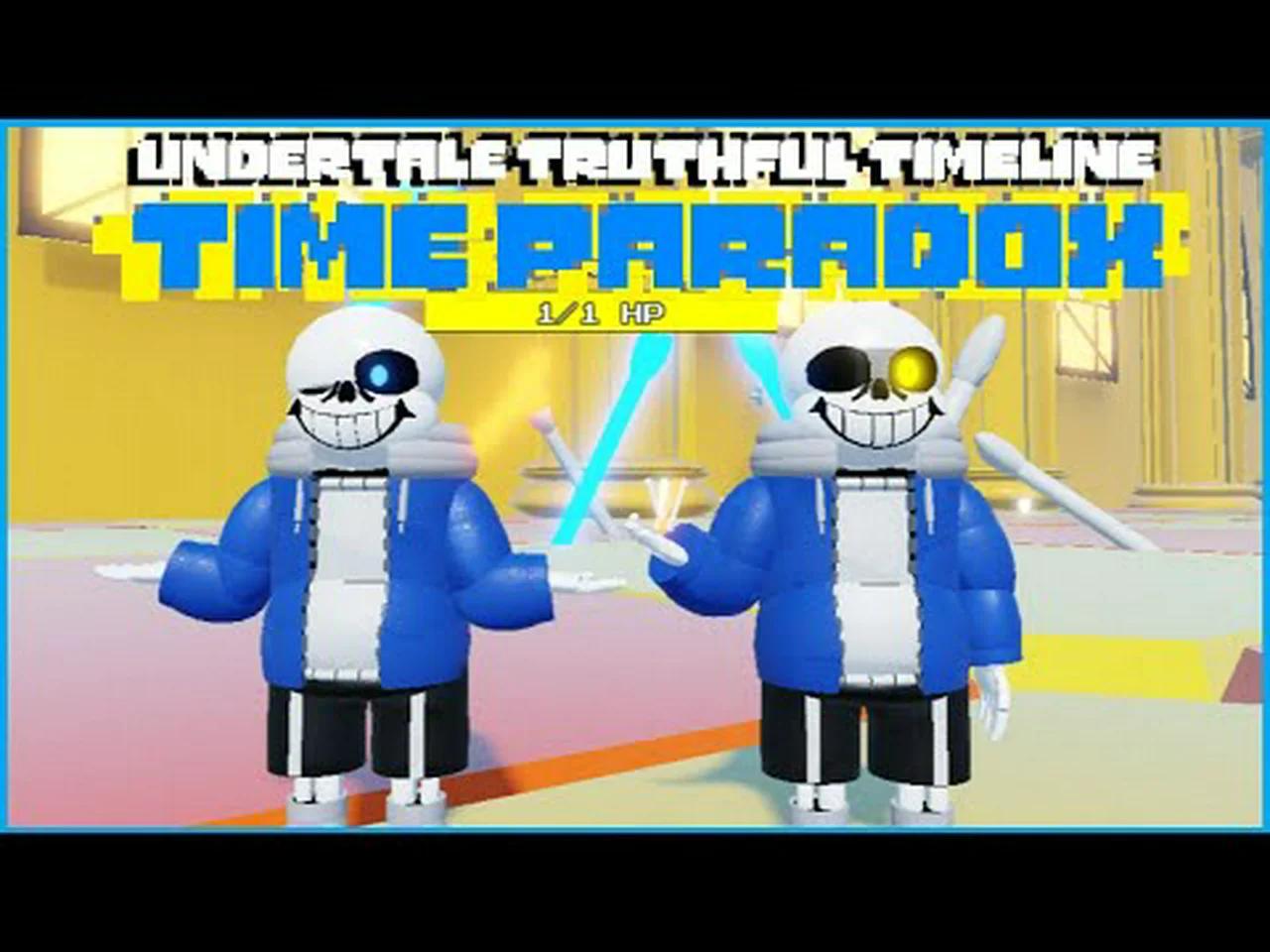 Time Paradox showcase [Undertale truthful timeline]