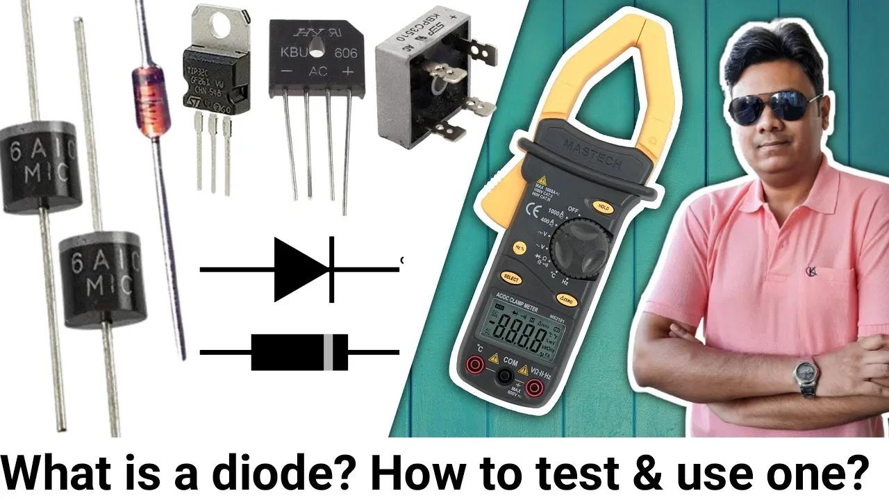 [Eng] What is a diode? How to test it using clamp / multimeter | Types ...