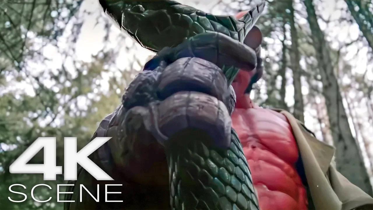 Hellboy vs Cursed Python (2024) 4K SCENE | Hellboy: The Crooked Man ...