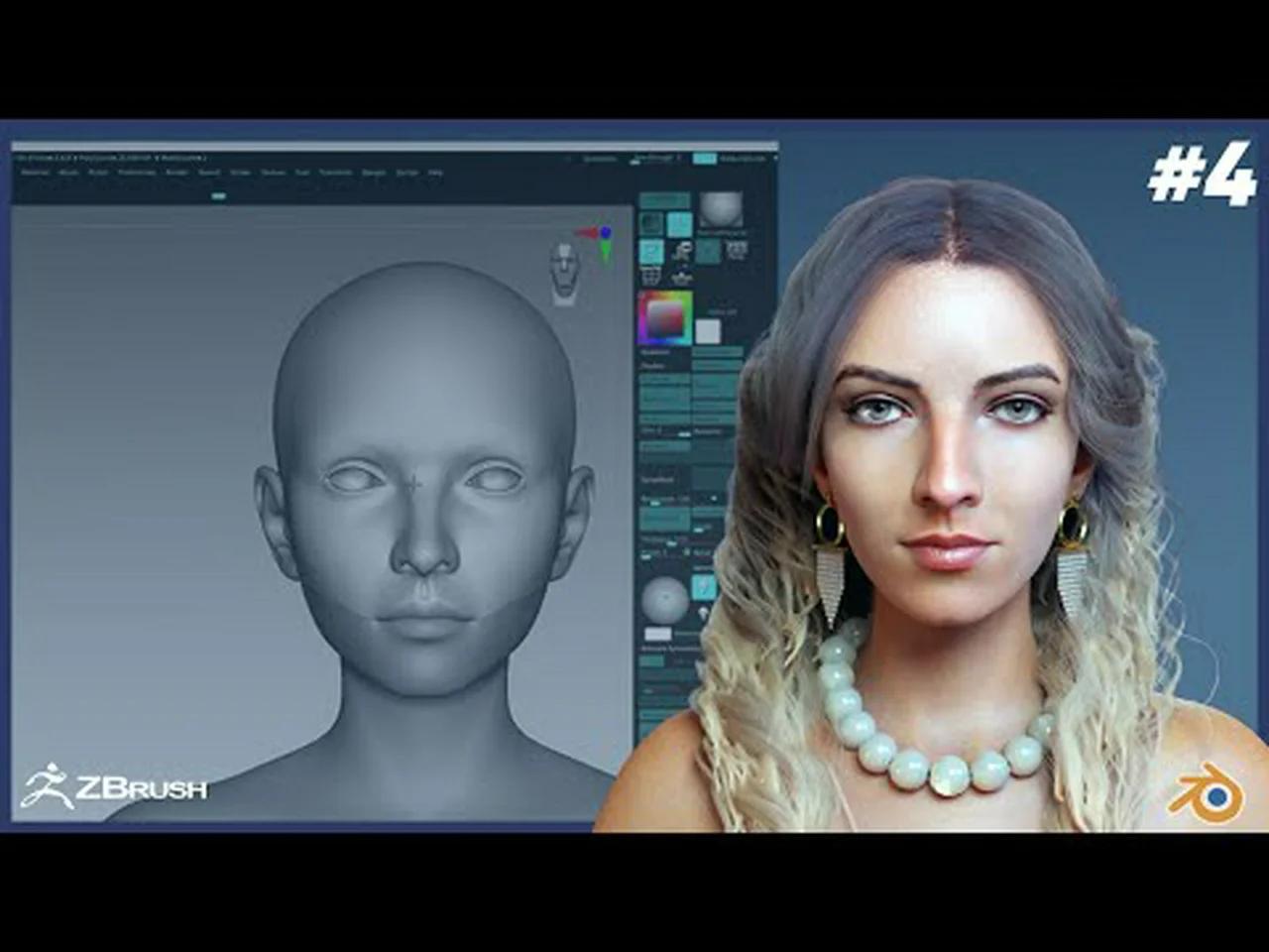 Aphrodite | how to 3d realistic Character for animation | Part 4 ...