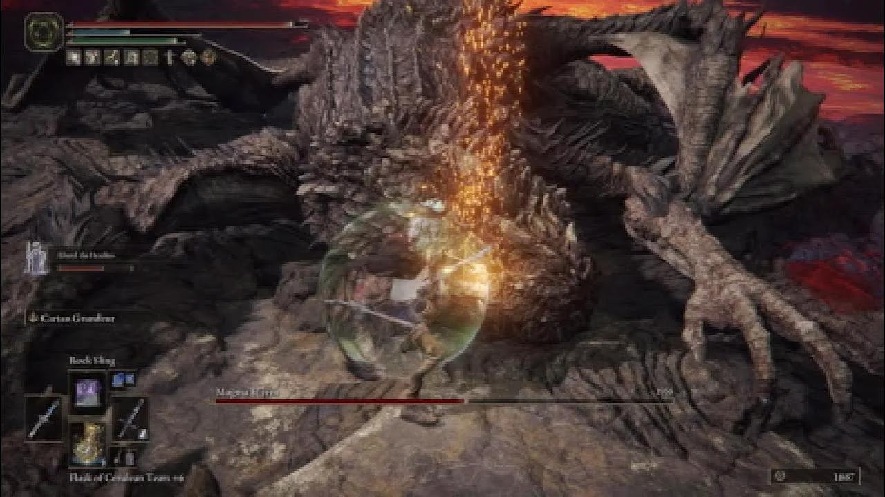 Magma Wyrm / lv100 Mage / Elden Ring