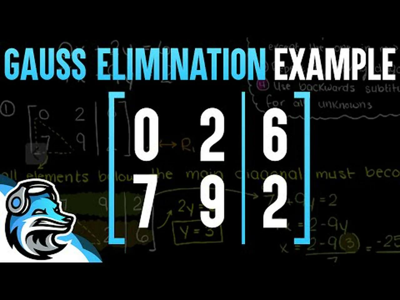 Gauss Elimination Example 2 | 2x2 Matrix With Row Switching | Numerical Methods