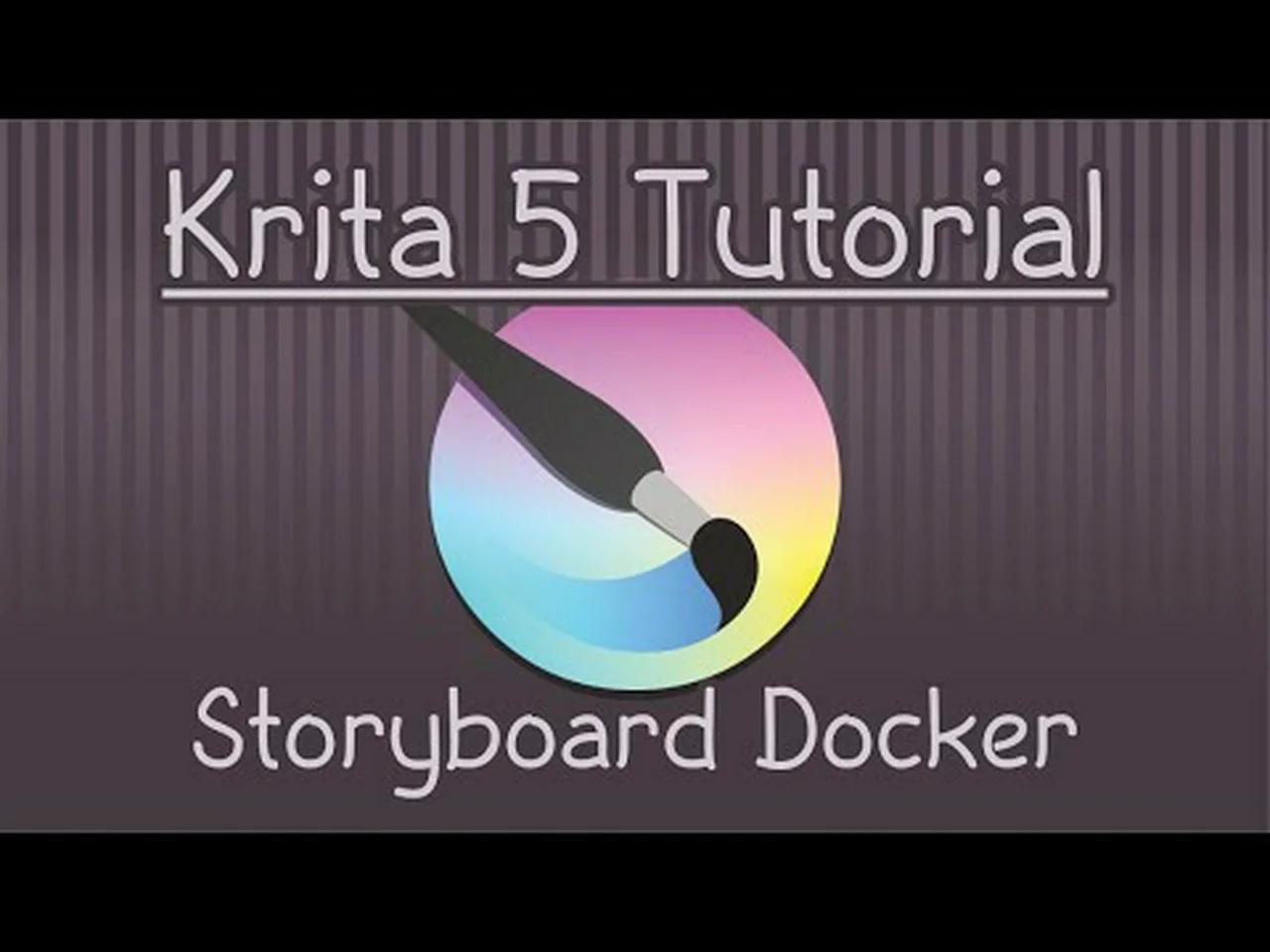 Krita 5: How to Use the Storyboard Docker