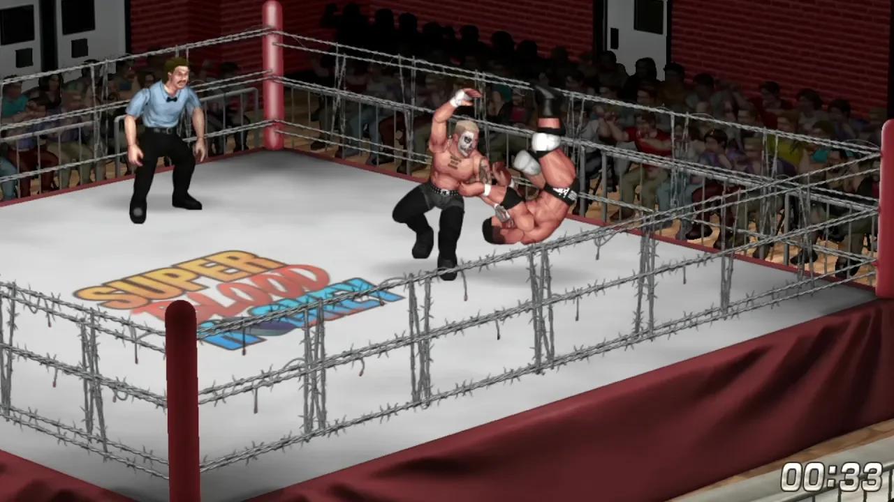 BARBED WIRE MATCH: Ethan Page vs. Darby Allin (Fire Pro Wrestling World)