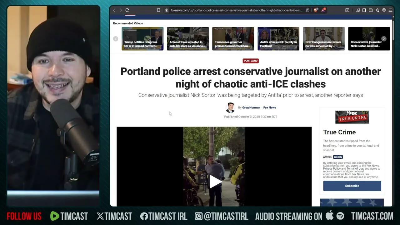 Conservative Reporter ARRESTED After Antifa ATTACKED HIM, Trump MUST ...
