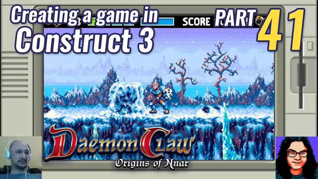 Creating A Game In Construct 3 From Scratch Part 41 Making Ice Boulders Fall From The Sky