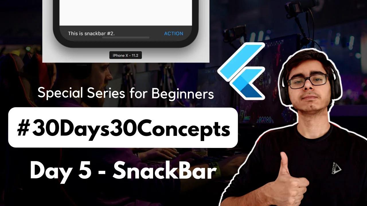 Snackbar In Flutter Complete Flutter Crash Course Flutter Widgets 30daysofflutter