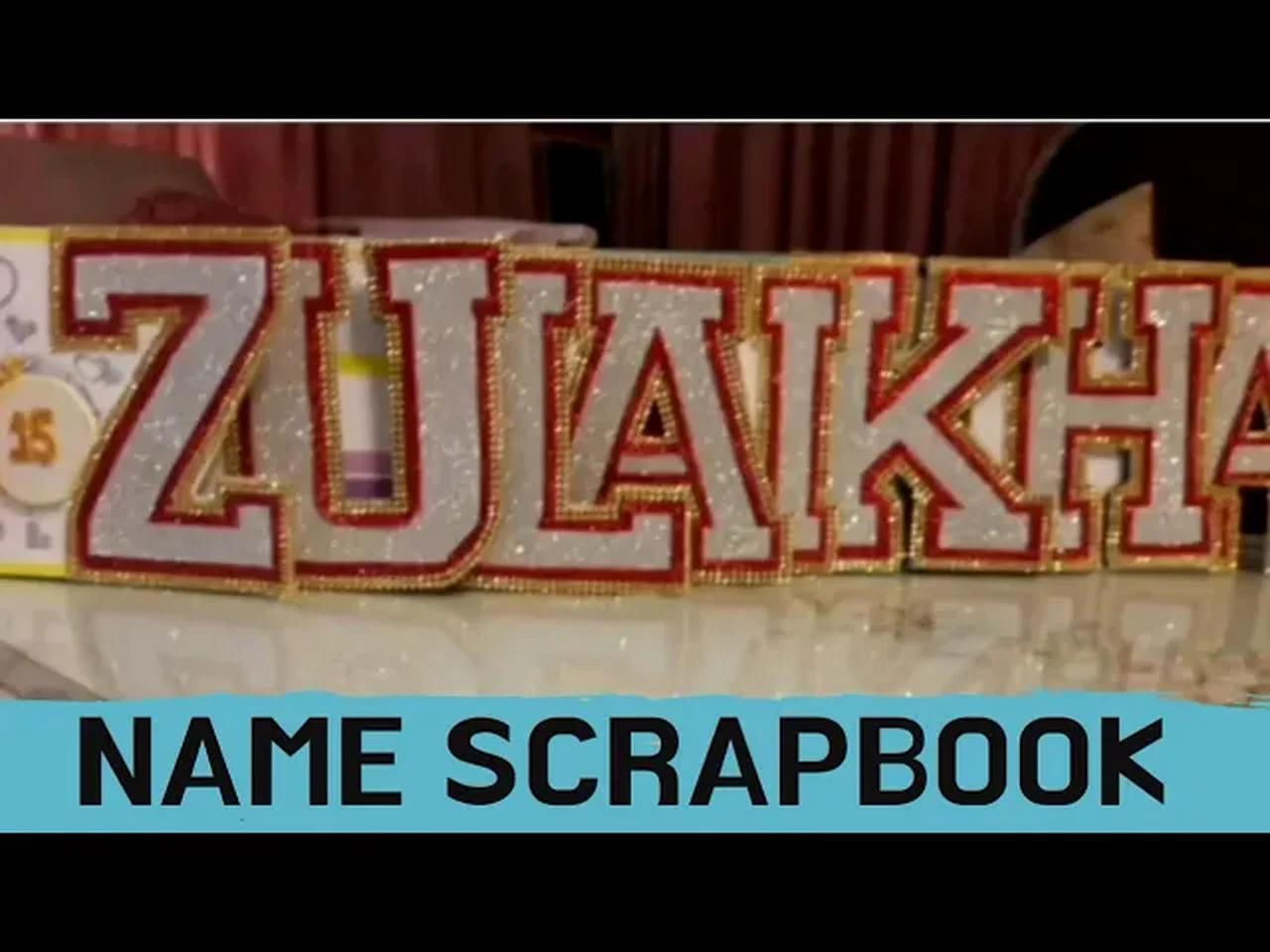 Name scrapbook//scrapbook ideas//alphabet scrapbook ideas//gift ideas ...