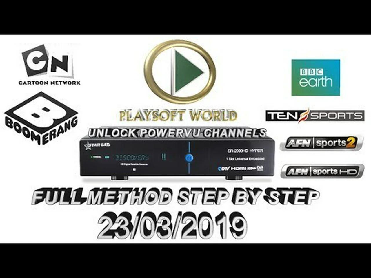 UNLOCK POWERVU CHANNELS ON SR-2000 HD HYPER FULL METHOD