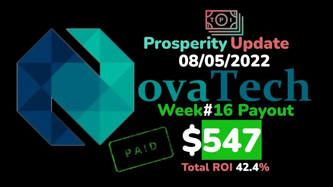 NovaTechFX - Week#16: Progress Report 8/5/22