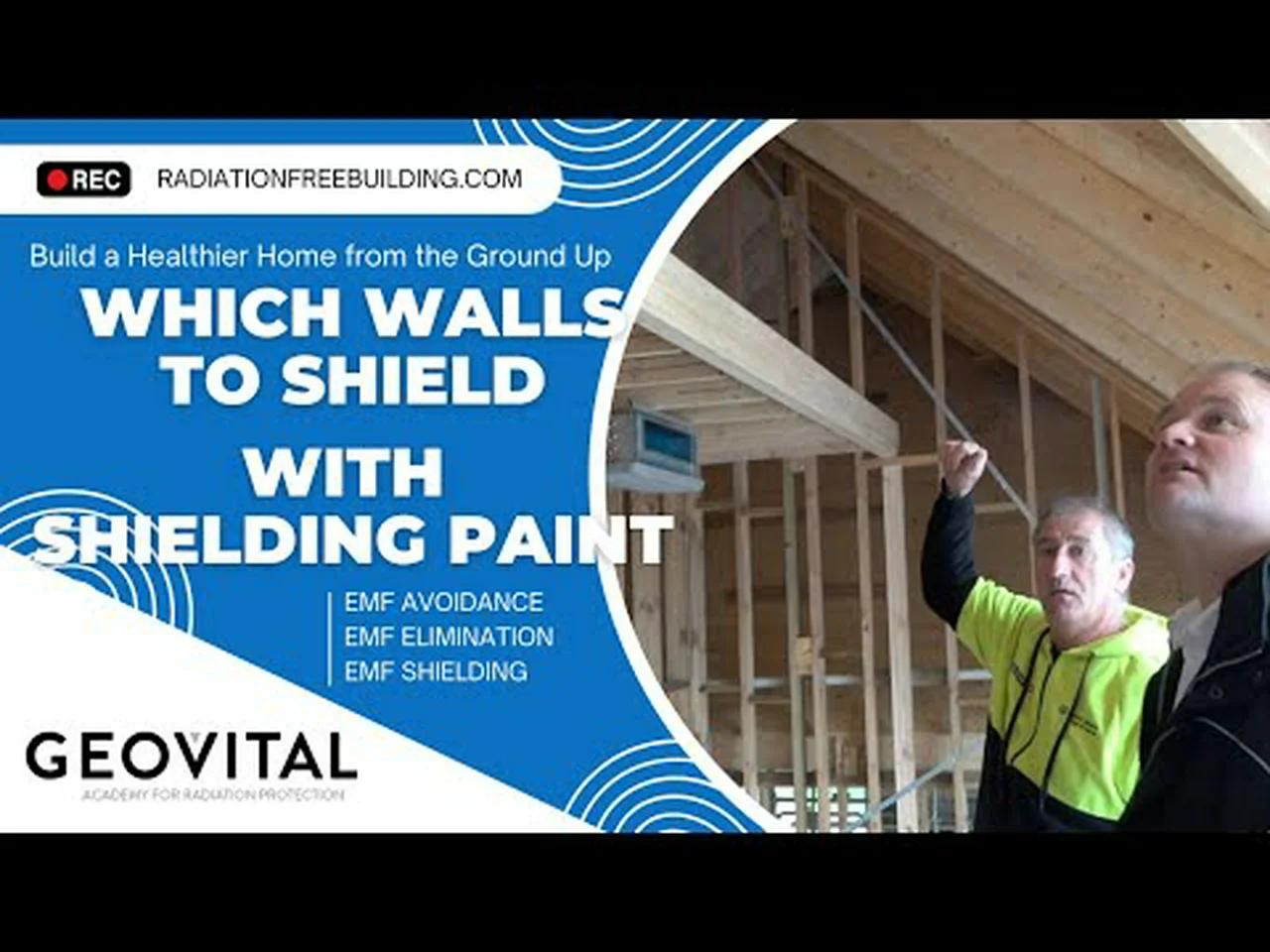 Which walls to shield with shielding paint
