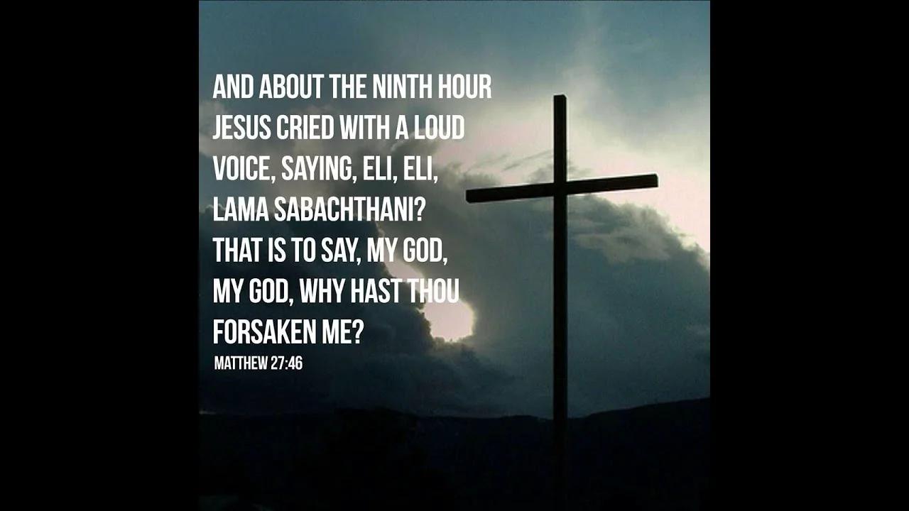 Matthew 27 study: Jesus' suffering on the Cross! 'Why said He, My God ...
