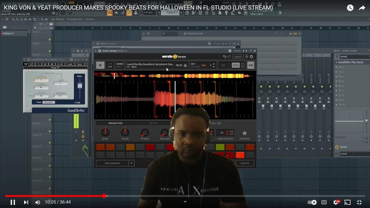 KING VON & YEAT PRODUCER MAKES SPOOKY BEATS FOR HALLOWEEN IN FL STUDIO (LIVE STREAM)