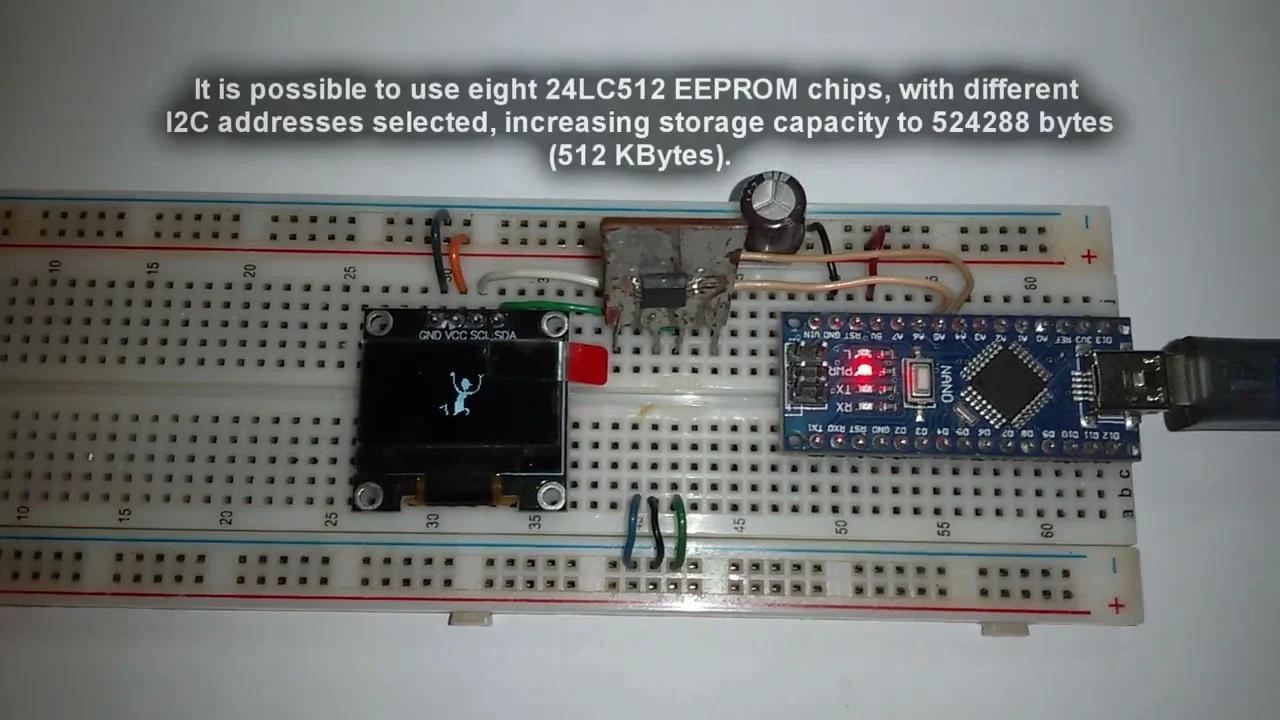 Arduino Bitmap Images From I2c Eeprom To Oled 128x64 Display 6404