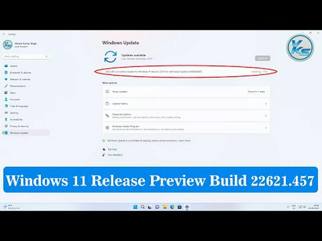 Windows 11 Release Preview Build 22621.457 (KB5016695) | Windows 11 New ...