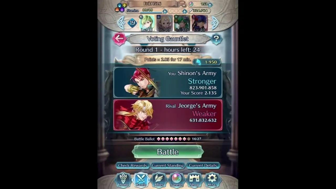 ErikH526 - Fire Emblem Heroes - Voting Gauntlet Round 1 Match 2 - 10-01-2021