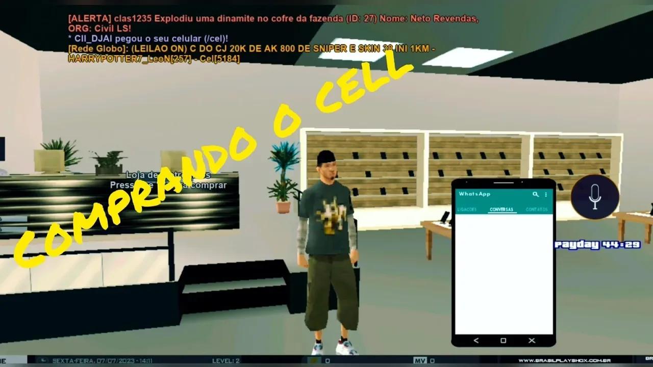GTA SAMP ONLINE💙 COMO COMPRAR E CONFIGURAR O CELULAR