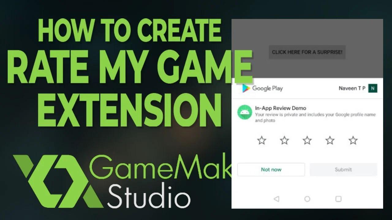 how to create rate my game (app) extension in GameMaker studio (in app ...