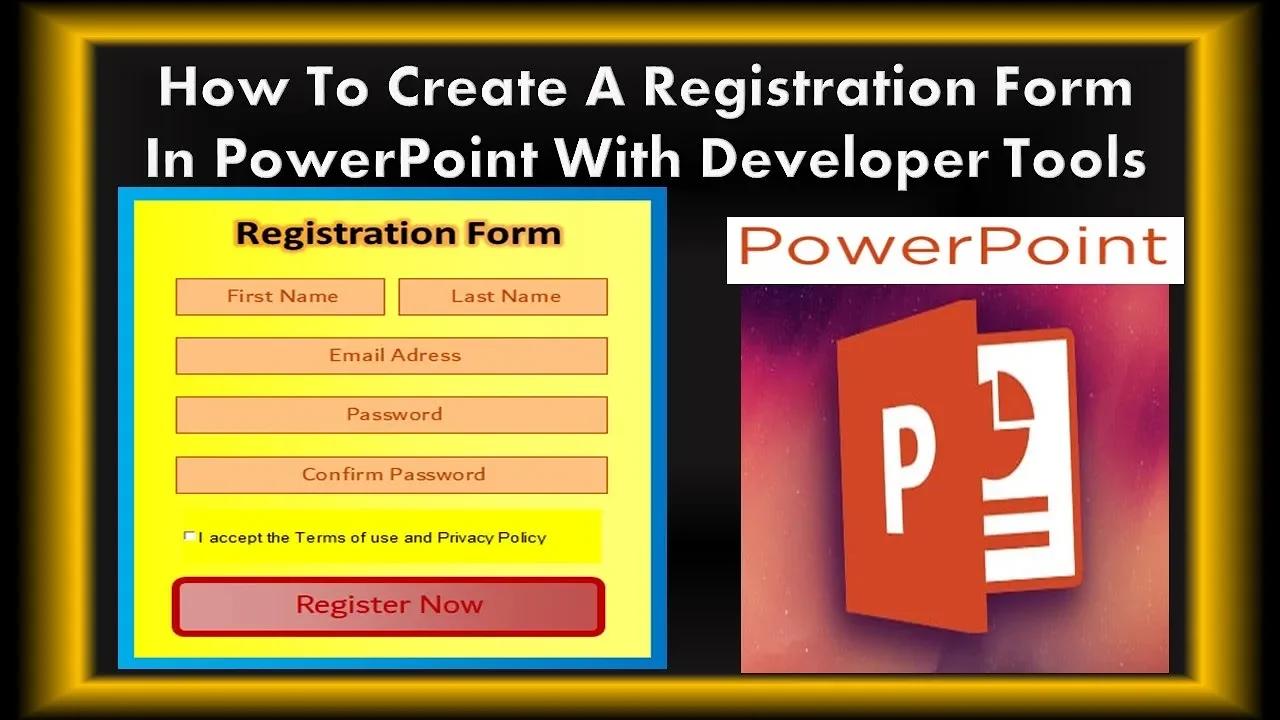 PowerPoint Tutorials | How To Create A Registration Form In PowerPoint