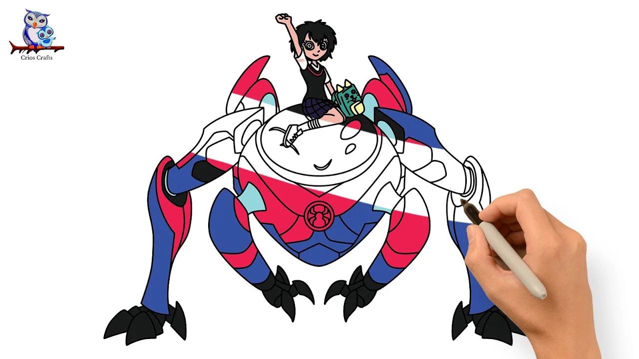 How to Draw Peni Parker | Into the Spider-Verse - Step by Step