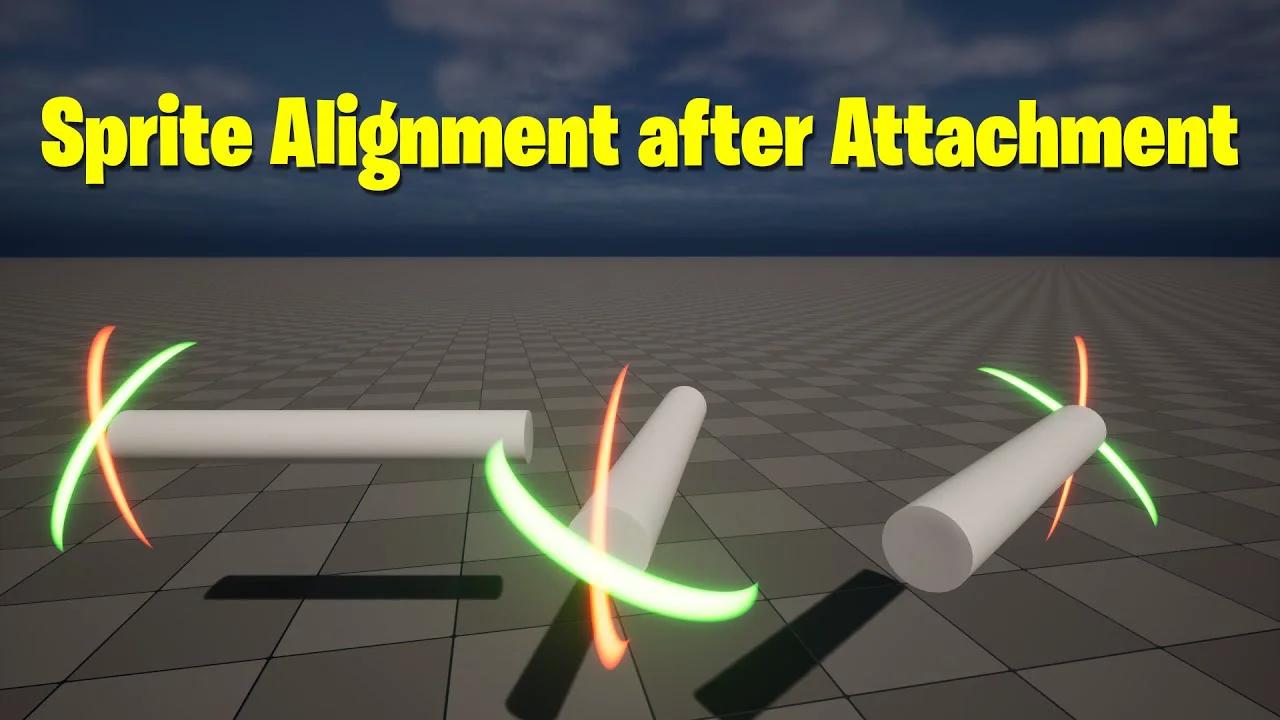 Sprite Alignment after Attachment in Unreal Engine 5.4 Niagara Tutorial
