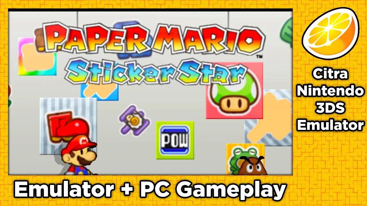 Paper Mario: Sticker Star 4K | Citra Nintendo 3DS Emulator