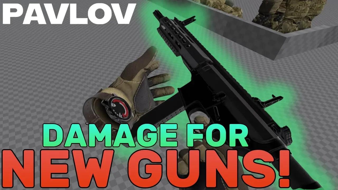 Pavlov VR | A Look at the Damage Values of the New Guns (Vector, AR-9 ...