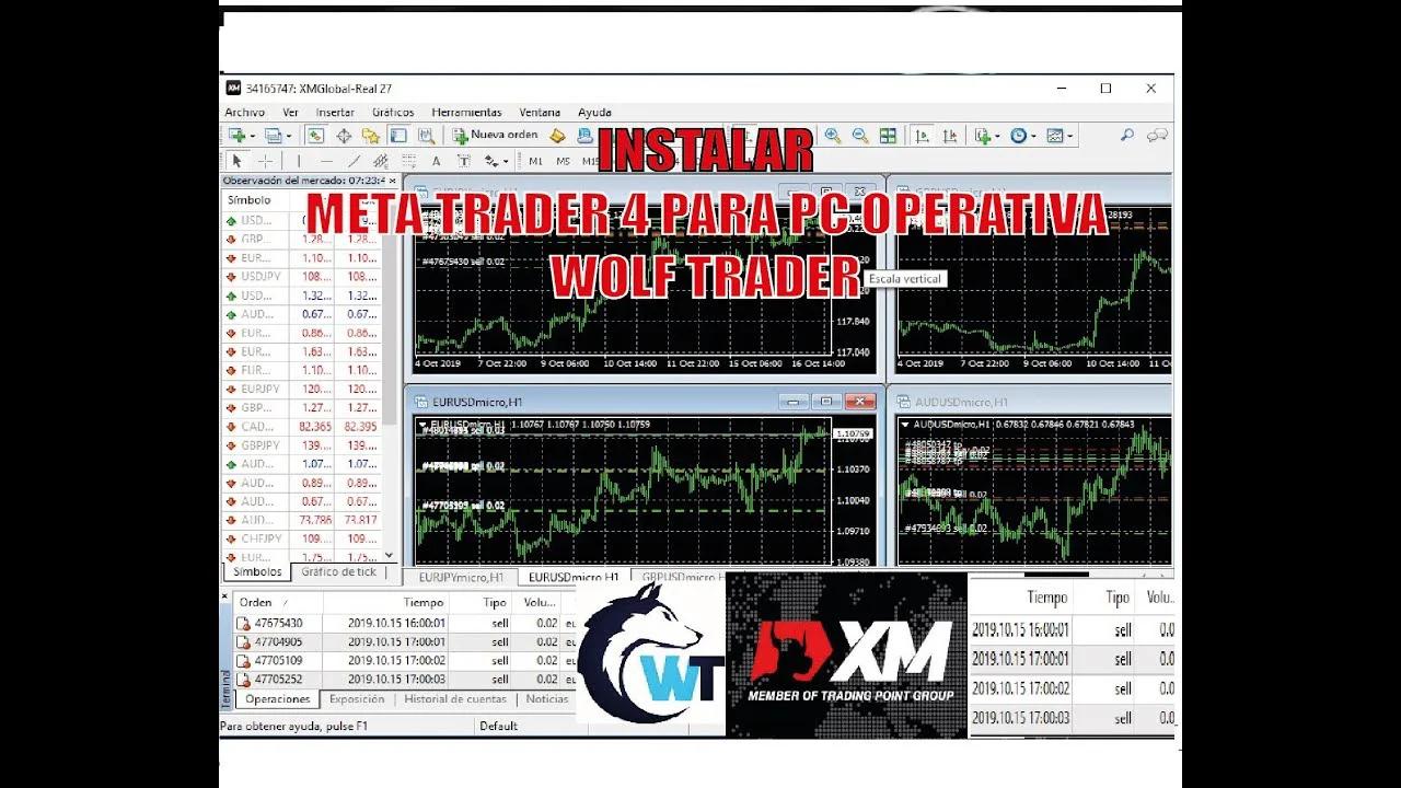 COMO INSTALAR META TRADER 4 EN MI PC PARA OPERATIVAS WOLF TRADER