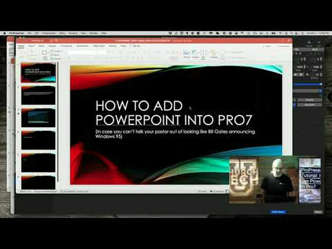 ProPresenter 7 Tutorial: How to import PowerPoint into Pro7