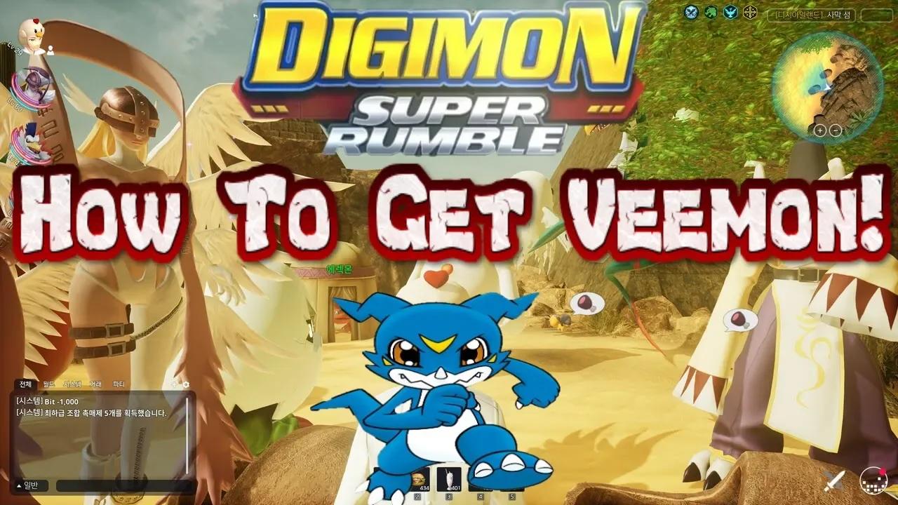 Digimon Super Rumble How To Get Veemon!