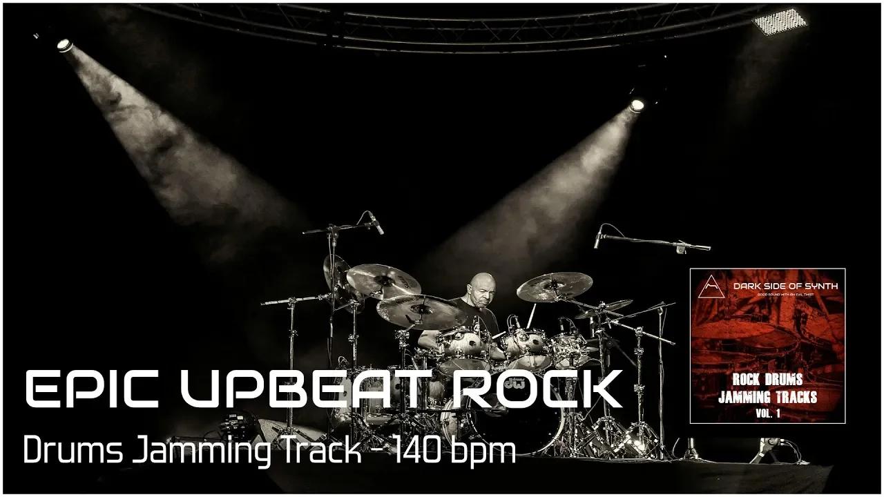 Epic Upbeat Rock Drums Jamming Track 140 bpm #jamtrack #drumsonly #rock #rockdrums
