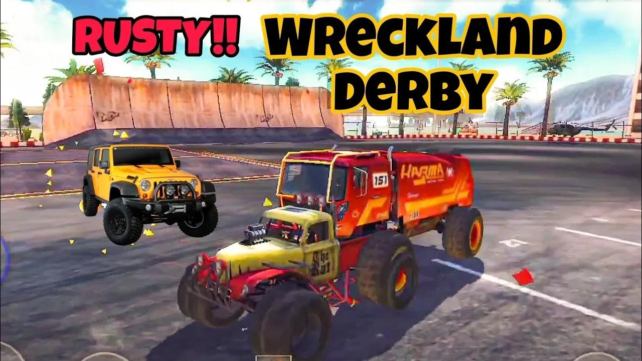 RUSTY Monster Truck Takes Everyone Out From Wreckland Derby - Off The ...