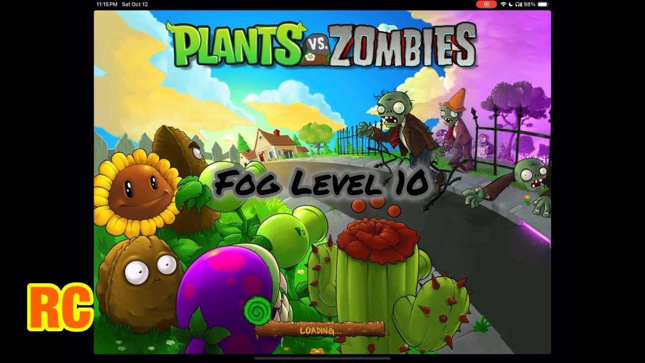 Plants vs Zombies Fog Level 10