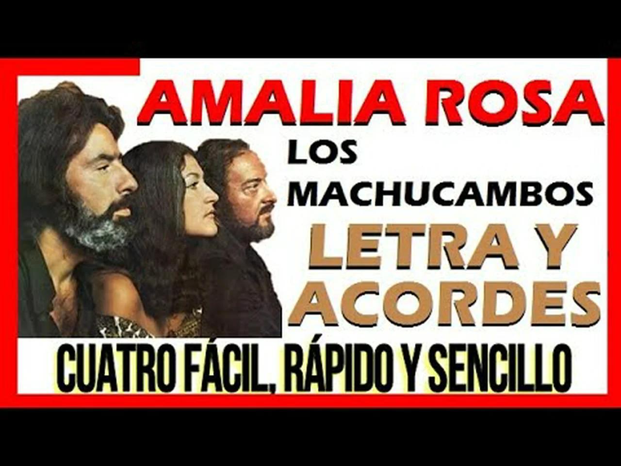 AMALIA ROSA Letra y Acordes. Tutorial Joropo CUATRO FÁCIL RÁPIDO Y SENCILLO