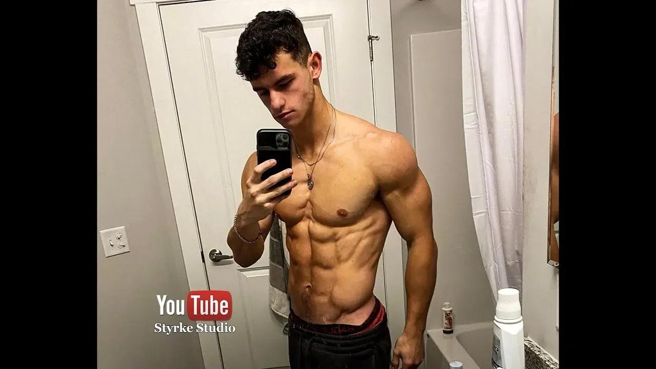 Shredded Fitness Model Body Physique Update Flex Matt Caron Styrke Studio