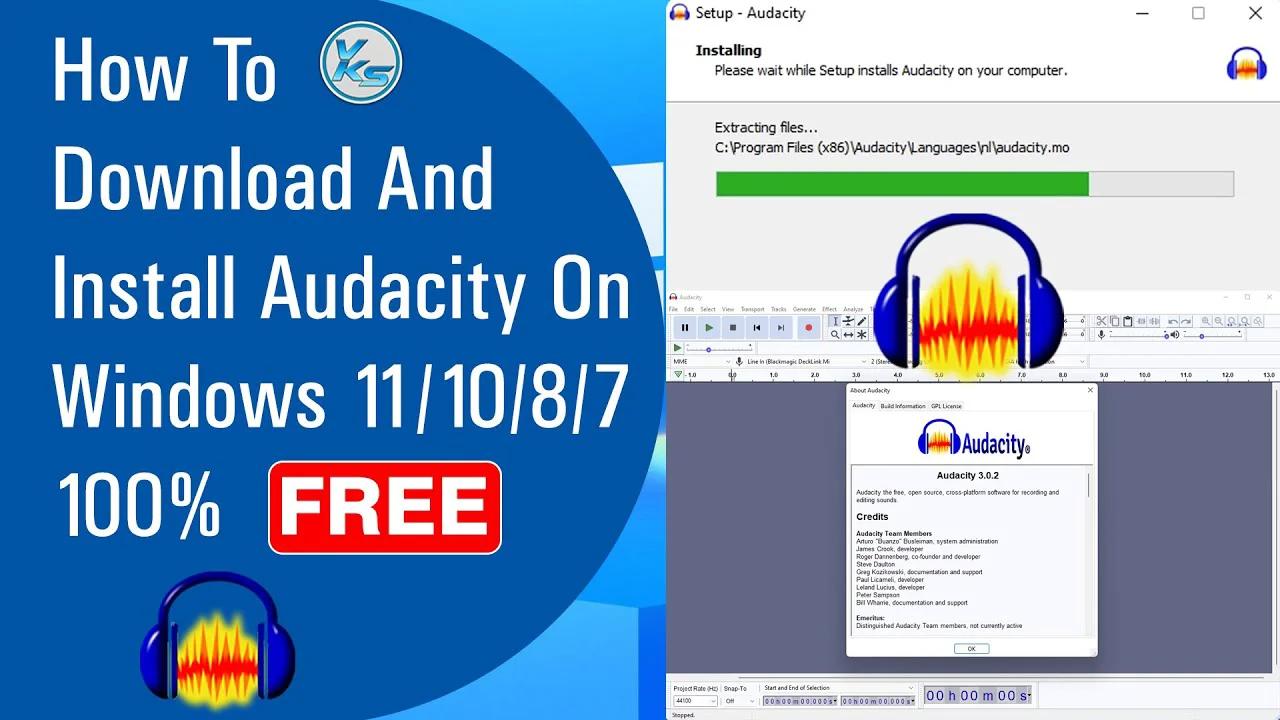 How To Download And Install Audacity On Windows 11/10/8/7 100% Free (2021)