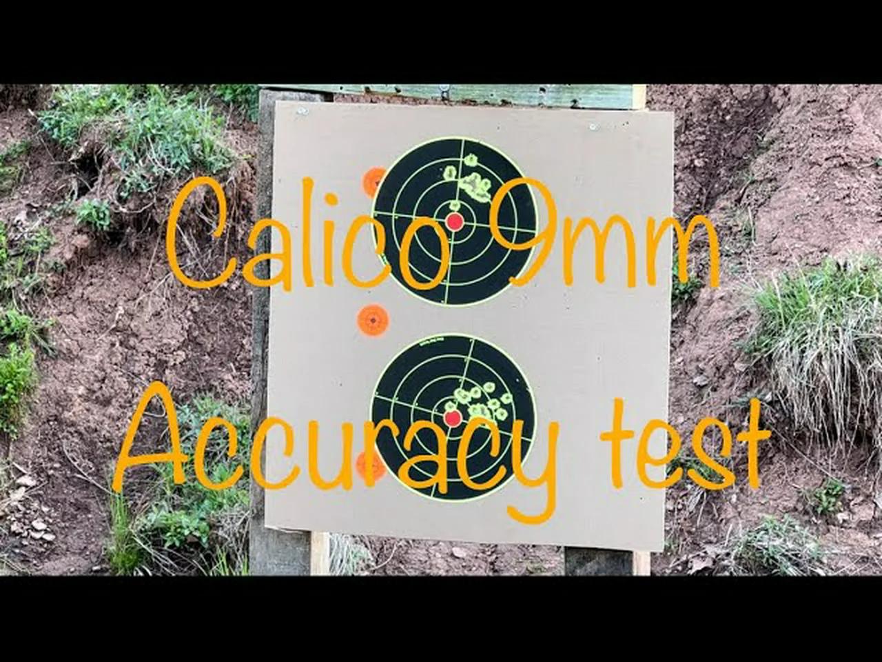 Calico 951, 9mm accuracy test/clarifications.