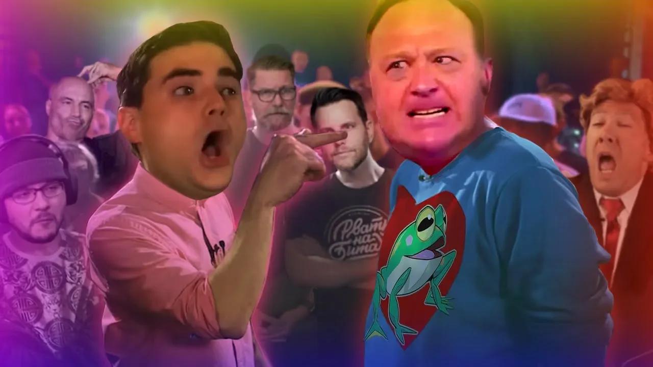 Ben Shapiro battles Alex Jones (IDW impressions compilation)