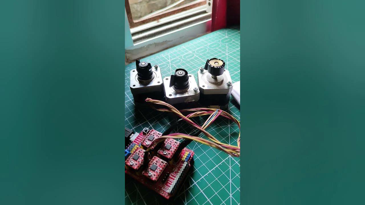 Arduino projects. controlling nema 17 motor with cnc shield #stepper ...
