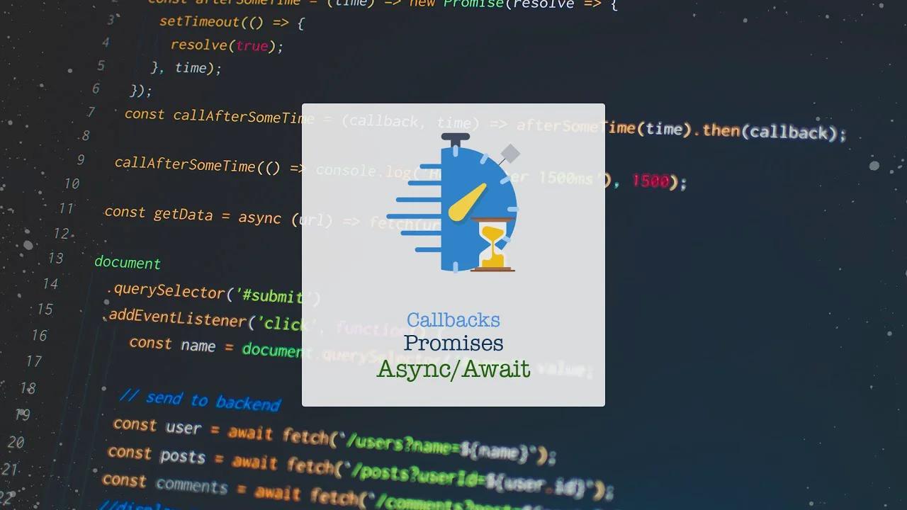 ⏳ Asynchronous Code Execution Callbacks Promises And Asyncawait