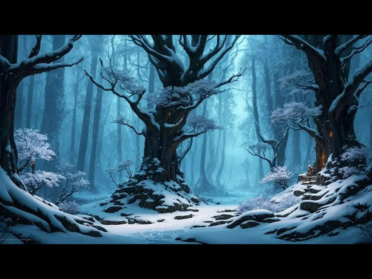 Winter Fantasy Music - Mystery of Snow Wing | Spooky, Dark