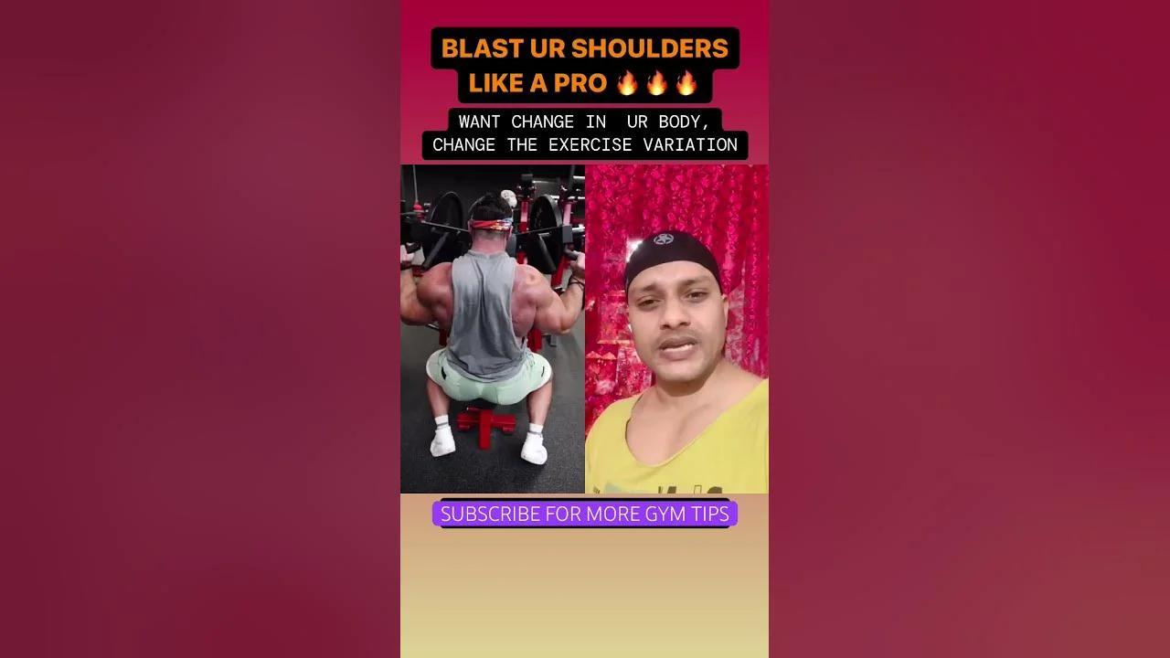 Shoulder blast workout 🔥🔥 Do these and see the difference || Shandilya ...