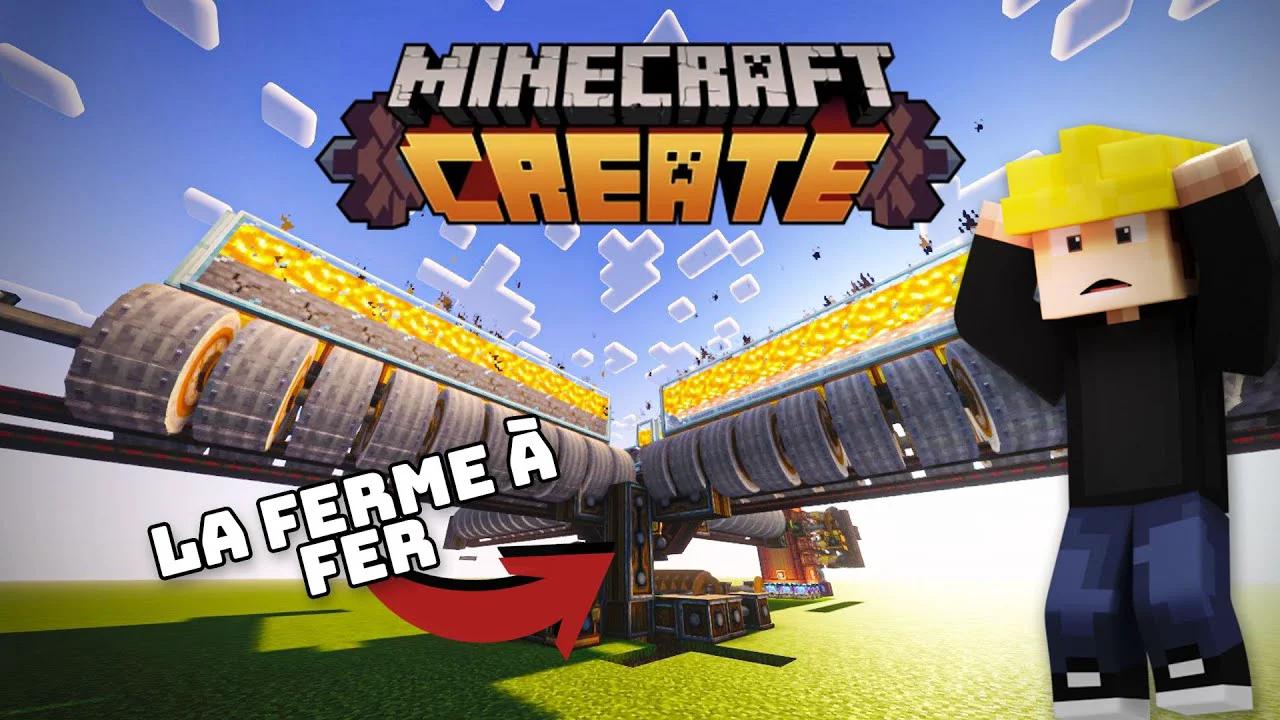 Tuto Minecraft Create ferme à fer ! (Iron farm)