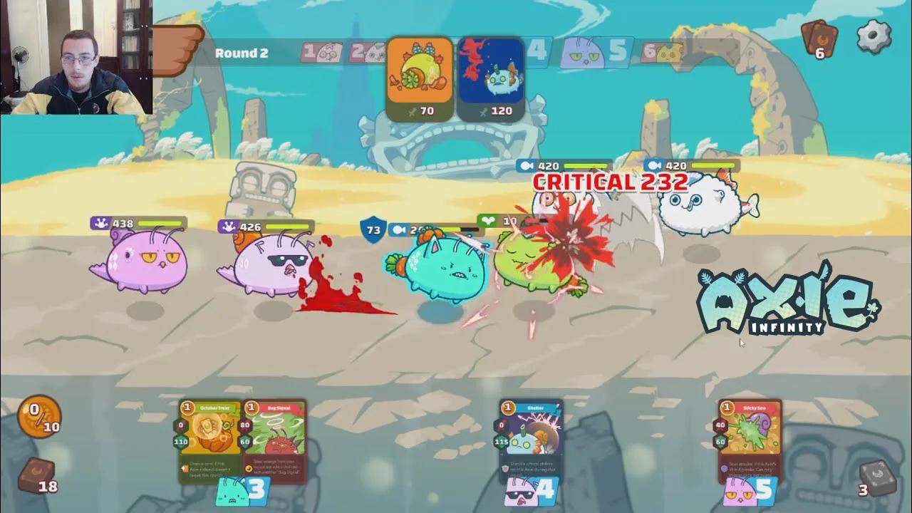 Axie Infinity - Playing 10 Arena Games At 1450+ MMR