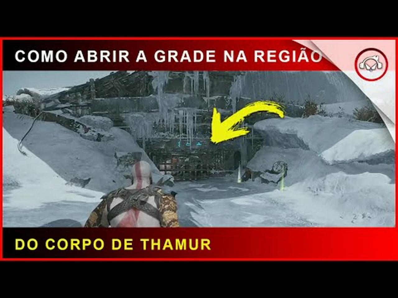 God of war, Como abrir a Grade na região do Corpo de Thamur | Super dica